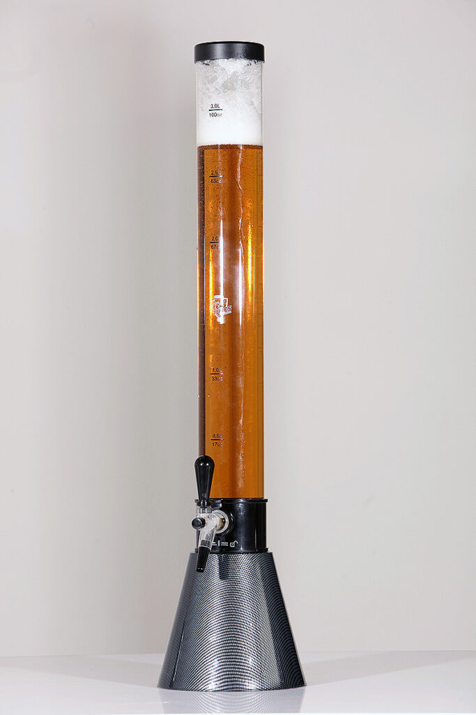 Beer Tube - Beer Tower - Carbon Fibre Base